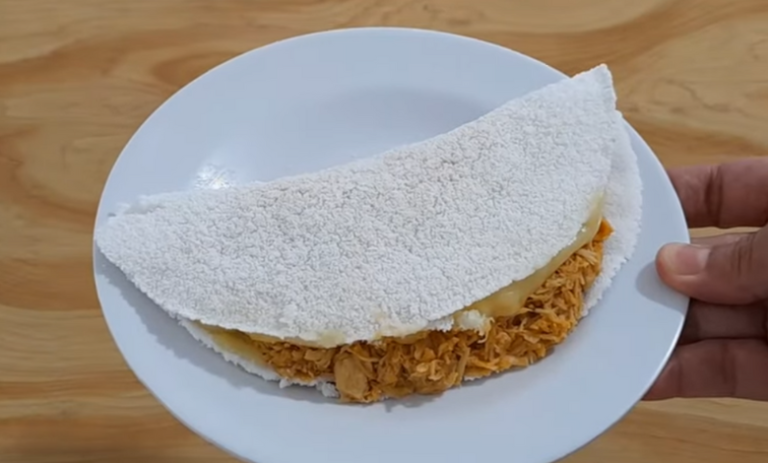 Receita de Tapioca de Frango em 30 Minutos